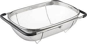 Amazon.com: Cuisinart Over-The-Sink Colander, 5.5 Qt,Stainless Steel ...