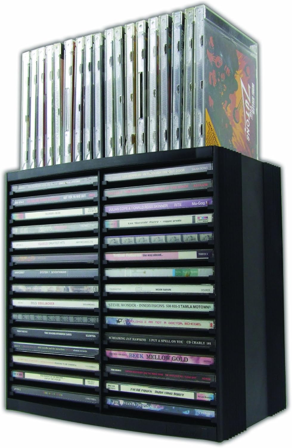 Fellowes CD Storage Unit, Holds 30 Discs & Hama 20 CD Rack – Black ...