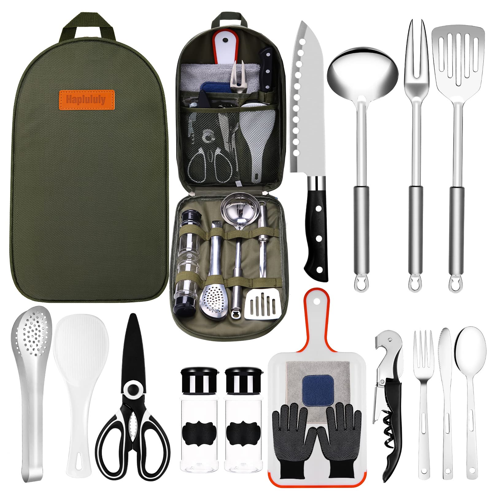 Haplululy Camping Kitchen Equipment Camping Cooking Utensils Set ...