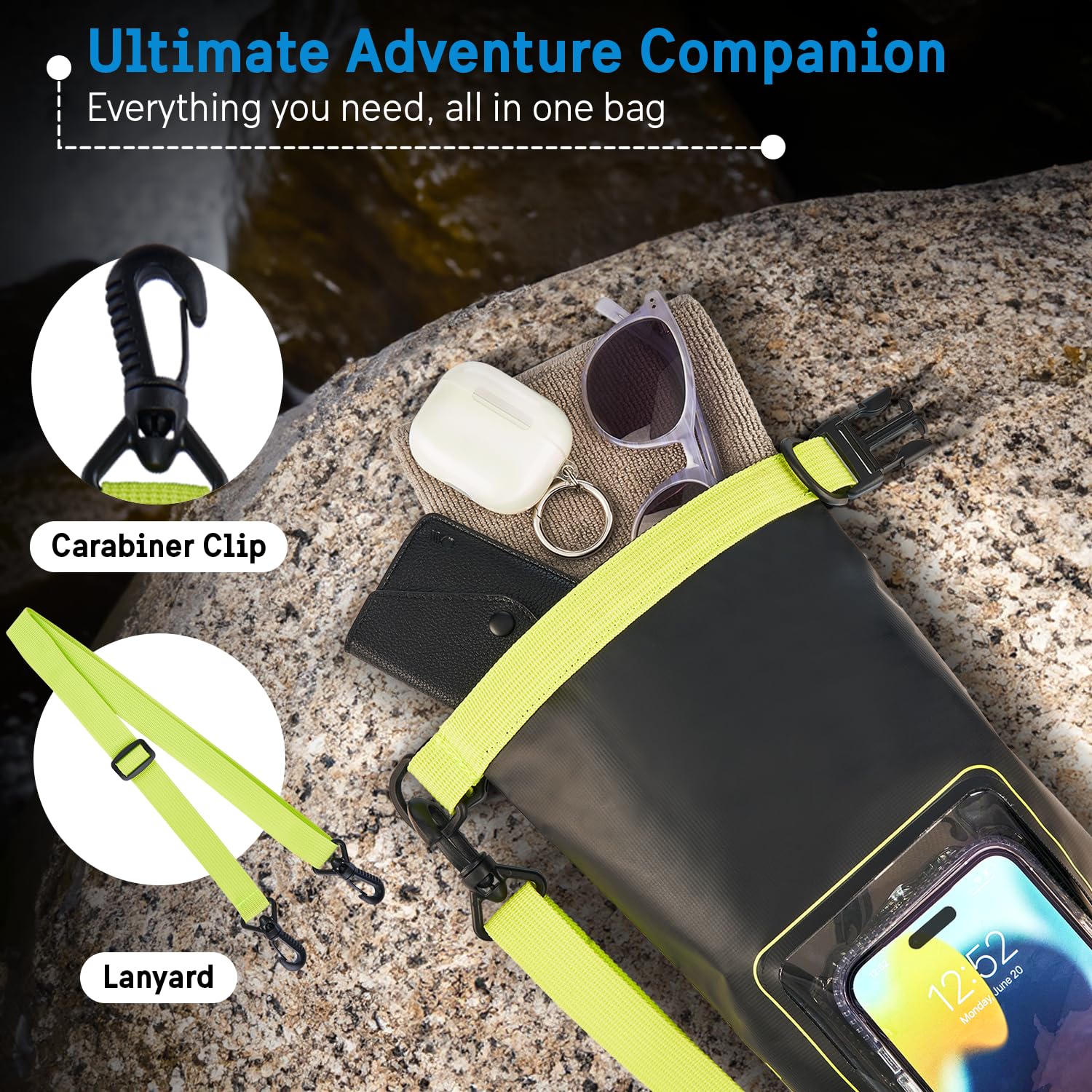 Mua Pelican Marine IP68 Waterproof Dry Bag 2L - Roll Top Waterproof ...
