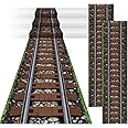 Amazon.com: 24 Inch x 10 ft Plastic Railroad Track Aisle Runner Train ...