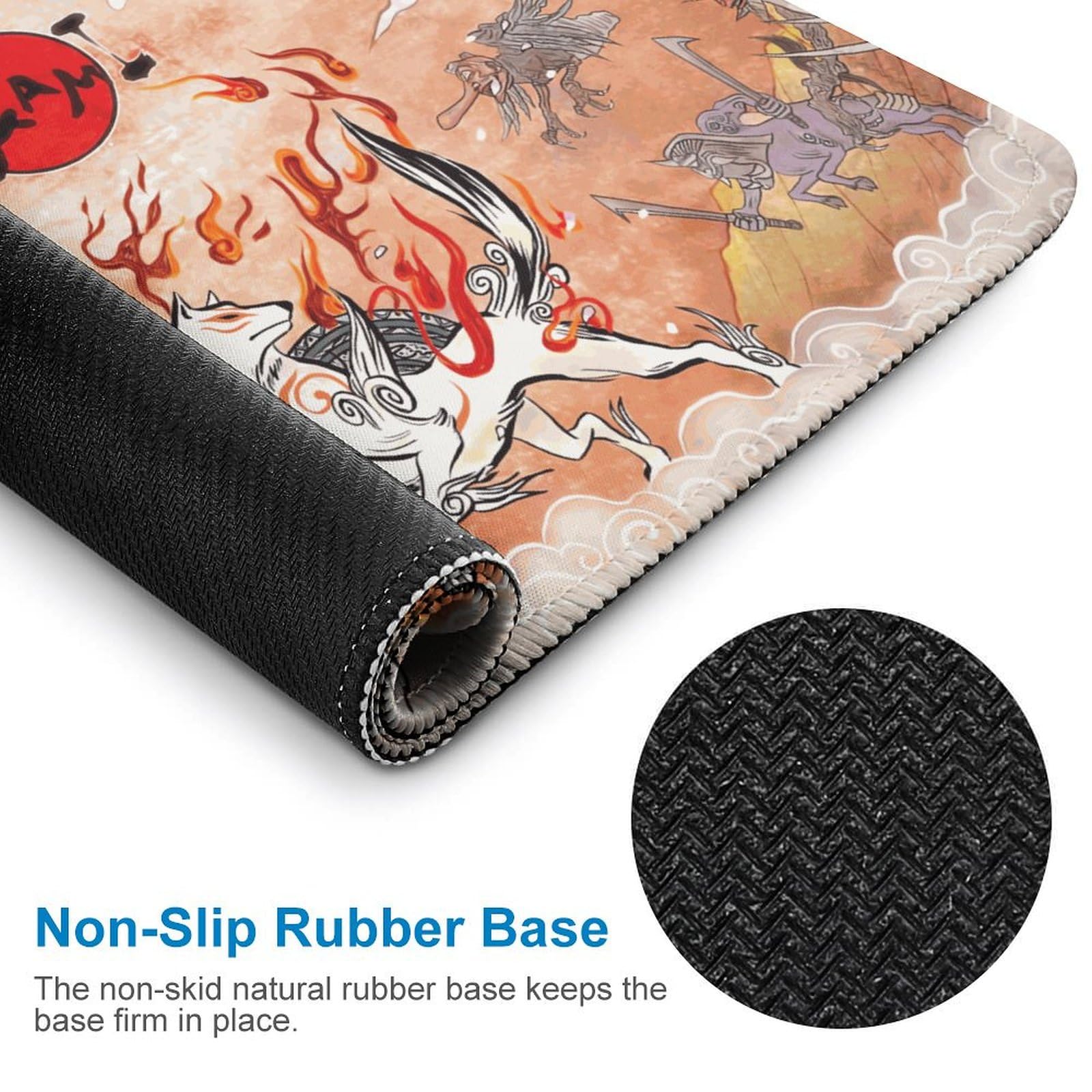 Okami 3D Watermark Waterproof Keyboard Pad, Mouse Pad And Anti-Slip ...