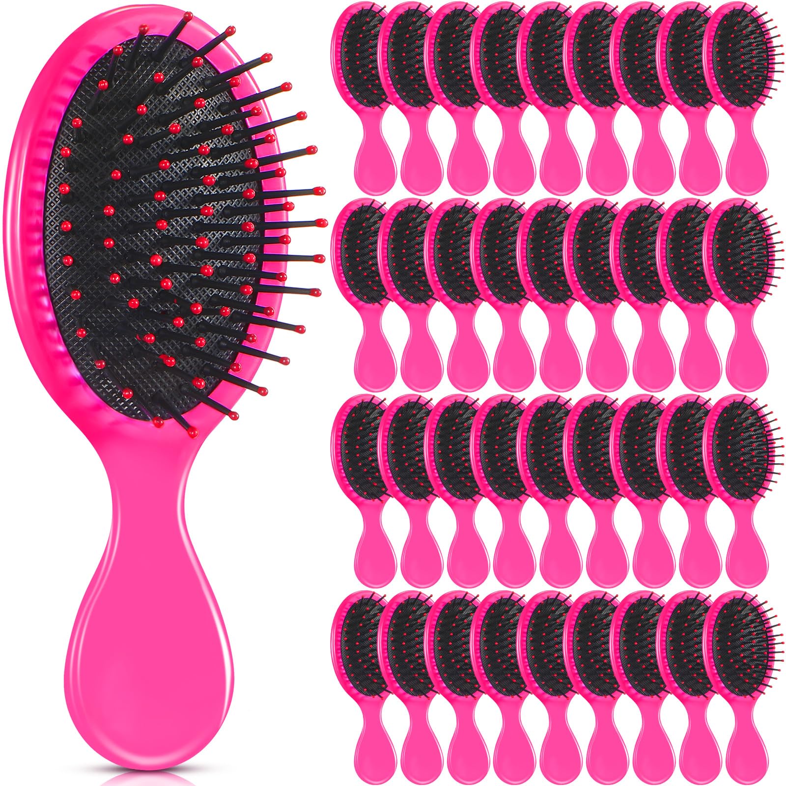 Yoande 36 Packs Mini Detangling Hairbrush Squirt Detangler combs ...