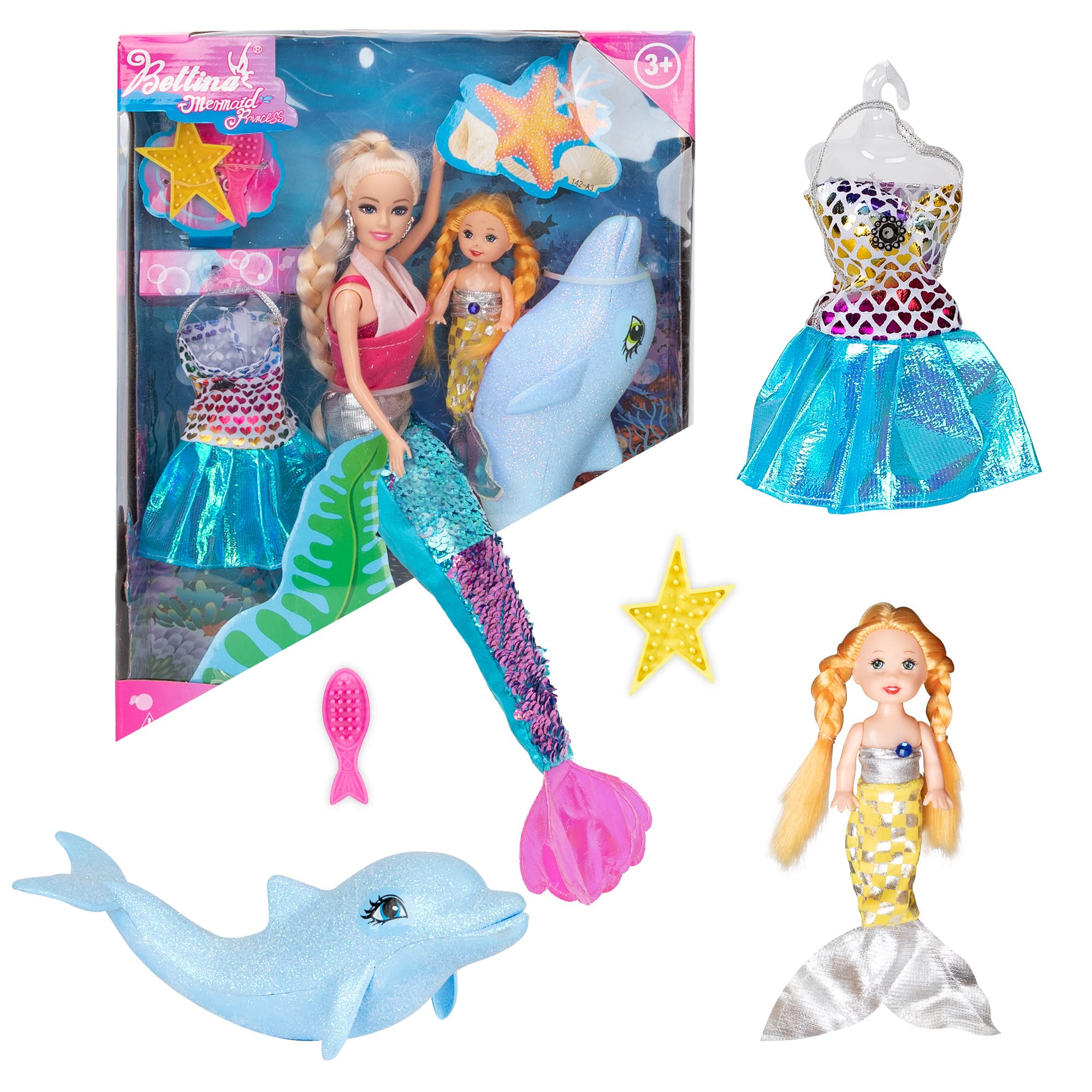 Mua Reversing the Sequins Mermaid Princess Doll Playset - Color ...