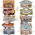 Amazon.com: Hooqict Western Birthday Party Decorations 20 Pieces Cowboy ...