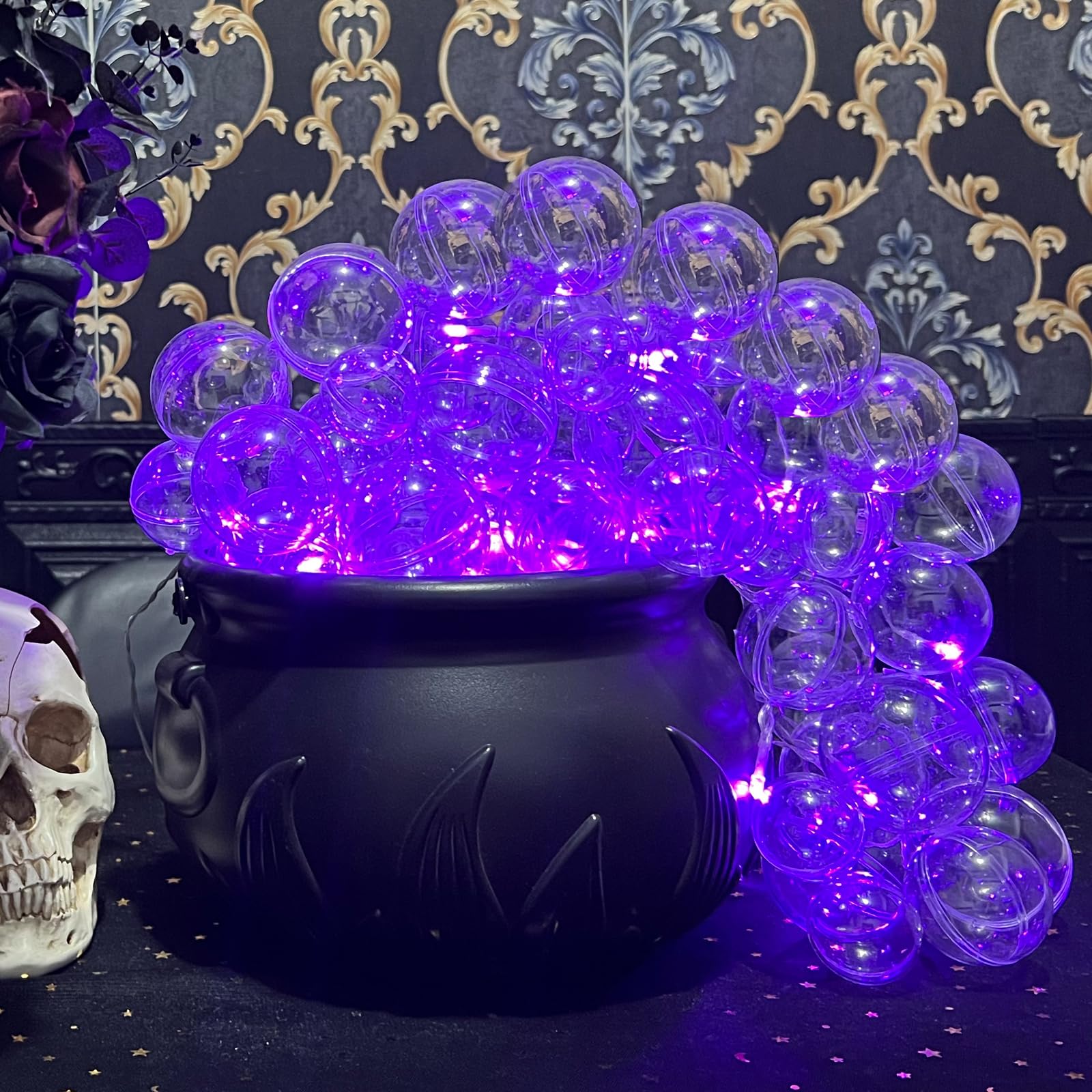 Halloween Decorations Indoor Witch DIY Bubbling Cauldron Set, Black ...