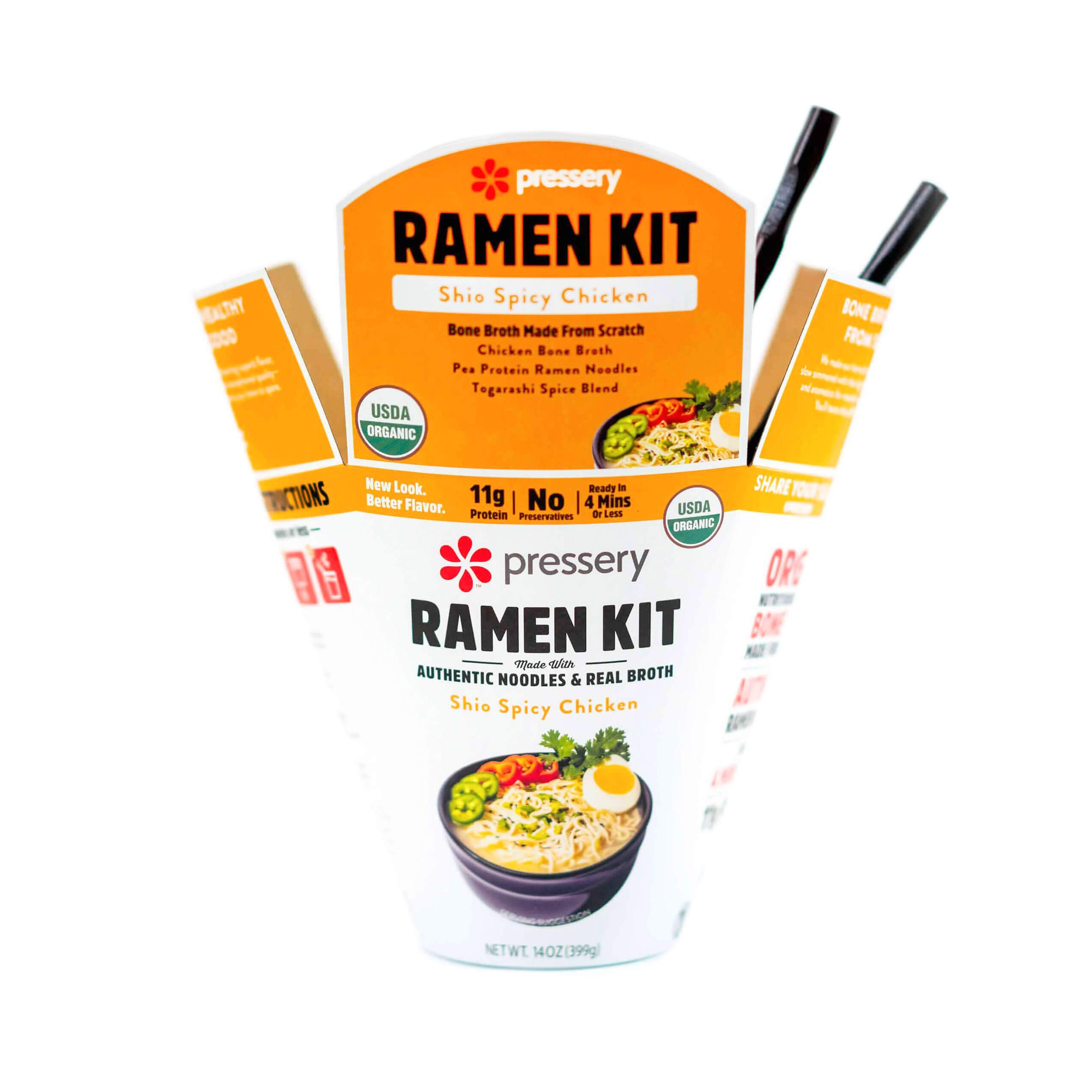 Pressery Noodle Kits 12 Pack Shio Spicy Chicken Ramen Instant ...