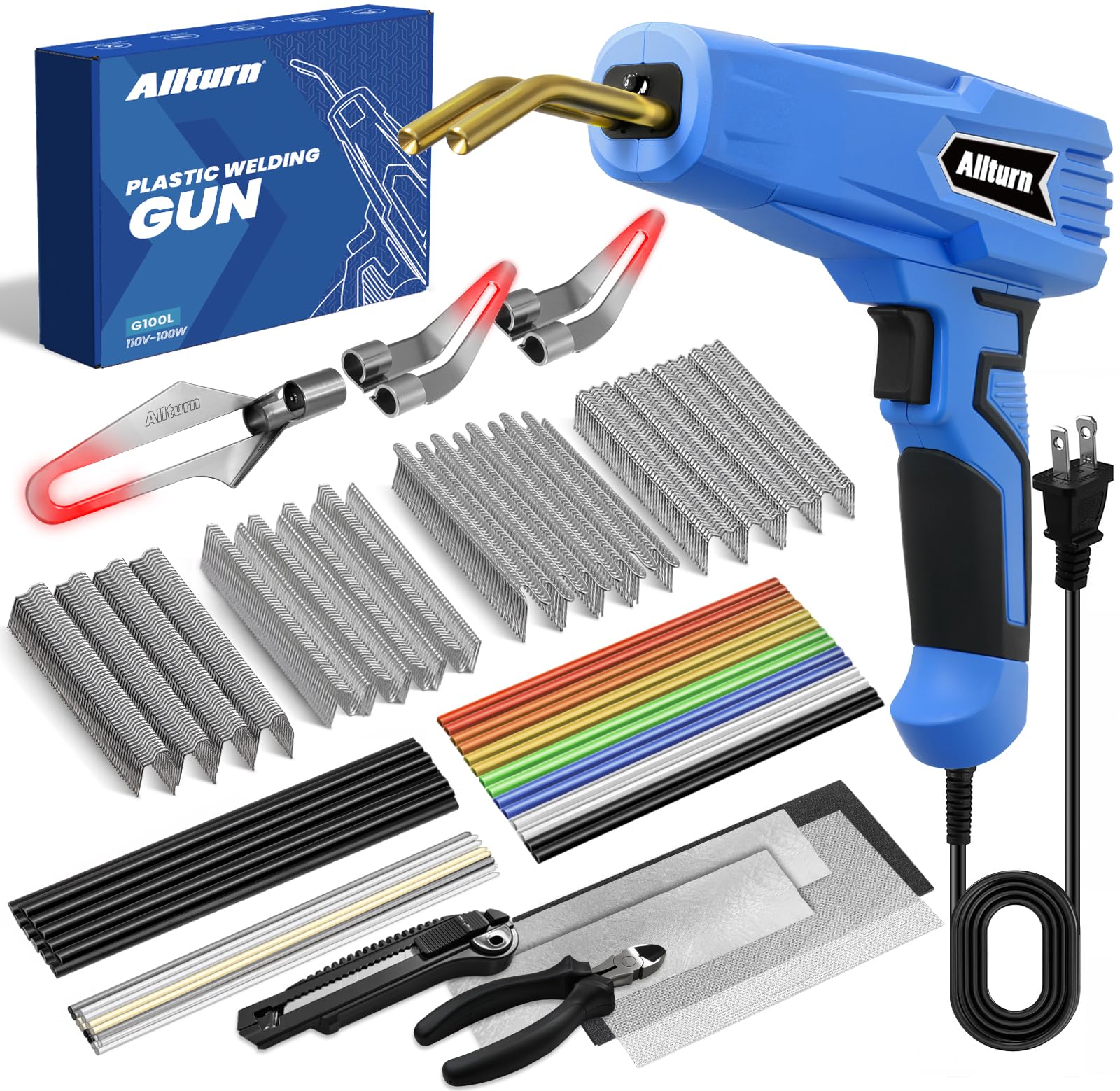 Allturn Upgraded Plastic Welder, 2 in 1 Plastic Welding Kit, Hot ...