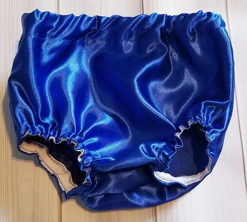 Amazon.com: Baby Boy Royal Blue Satin Diaper Cover Bloomers 0-3 months ...