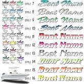 Amazon.com - Boat Name Decal/Custom Hull Graphic/Premium Marine Vinyl ...