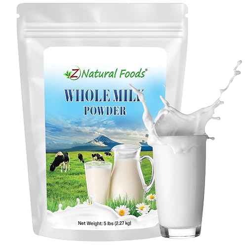 Z Natural Foods Premium Whole Milk Powder - Powdered Milk for Baking ...