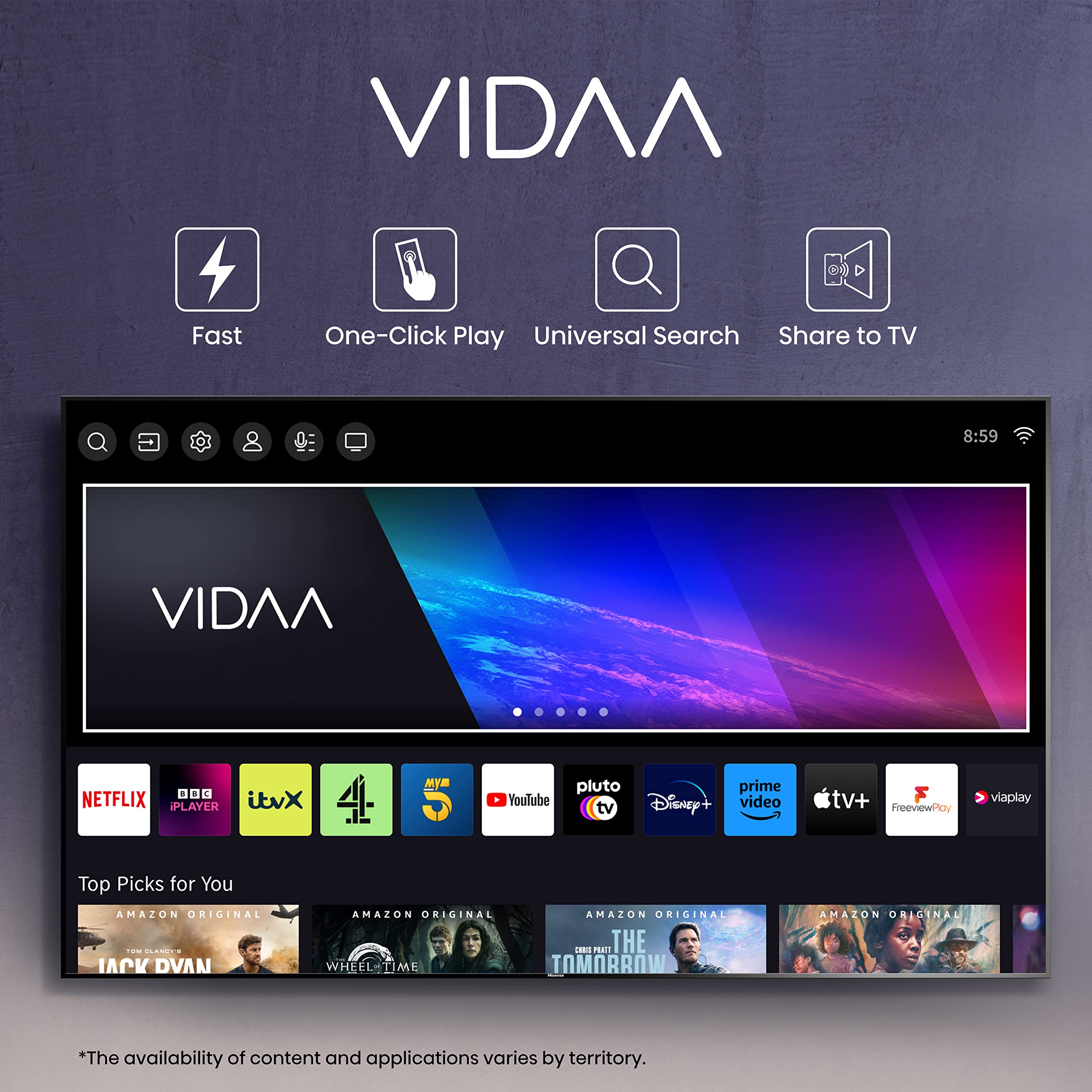 Mua Hisense 55 Inch QLED Smart TV 55E7KQTUK - Quantum Dot Colour, 60Hz VRR, Dolby Vision ...