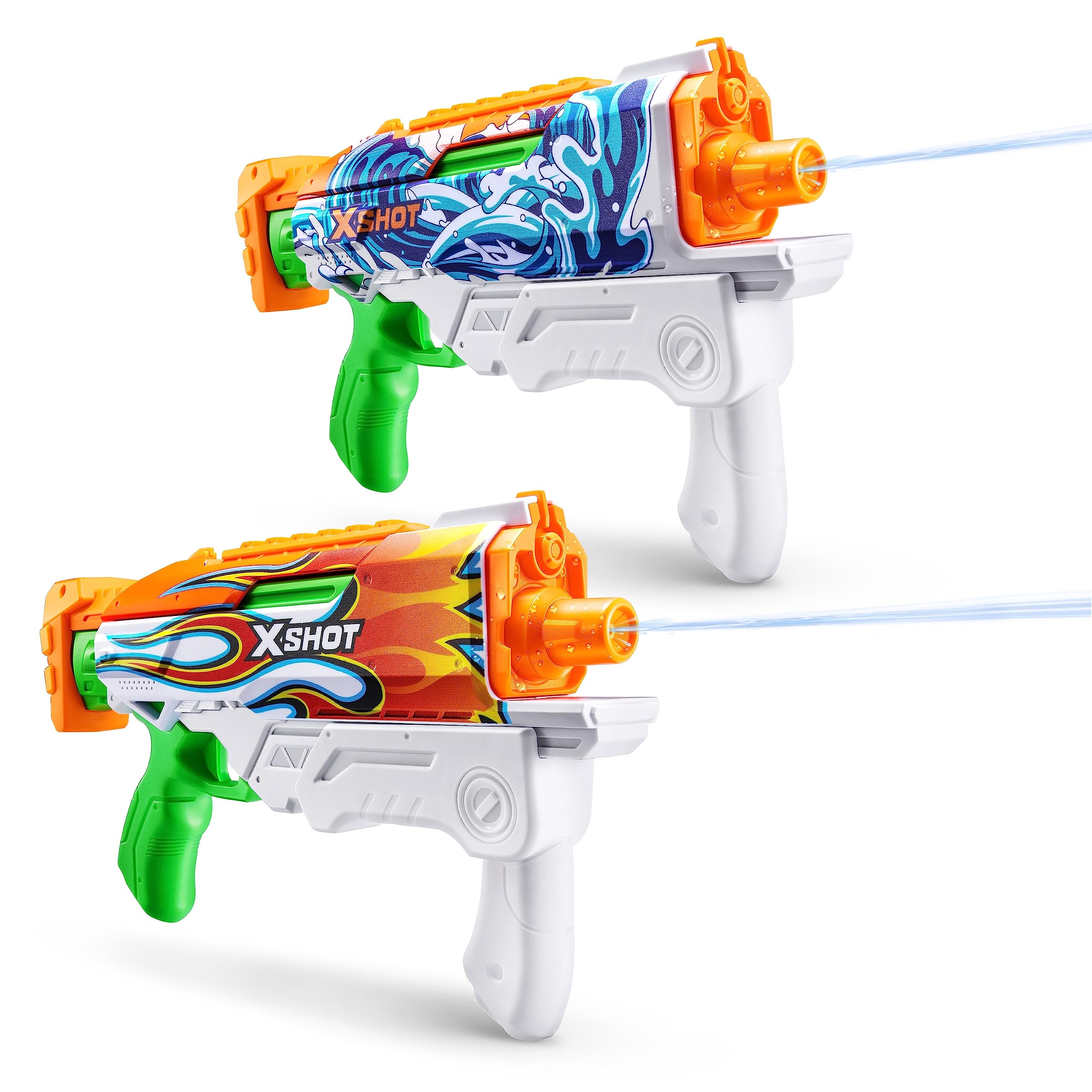 X-Shot Fast-Fill Skins Hyperload (2 Pack) by ZURU, Watergun, Water ...
