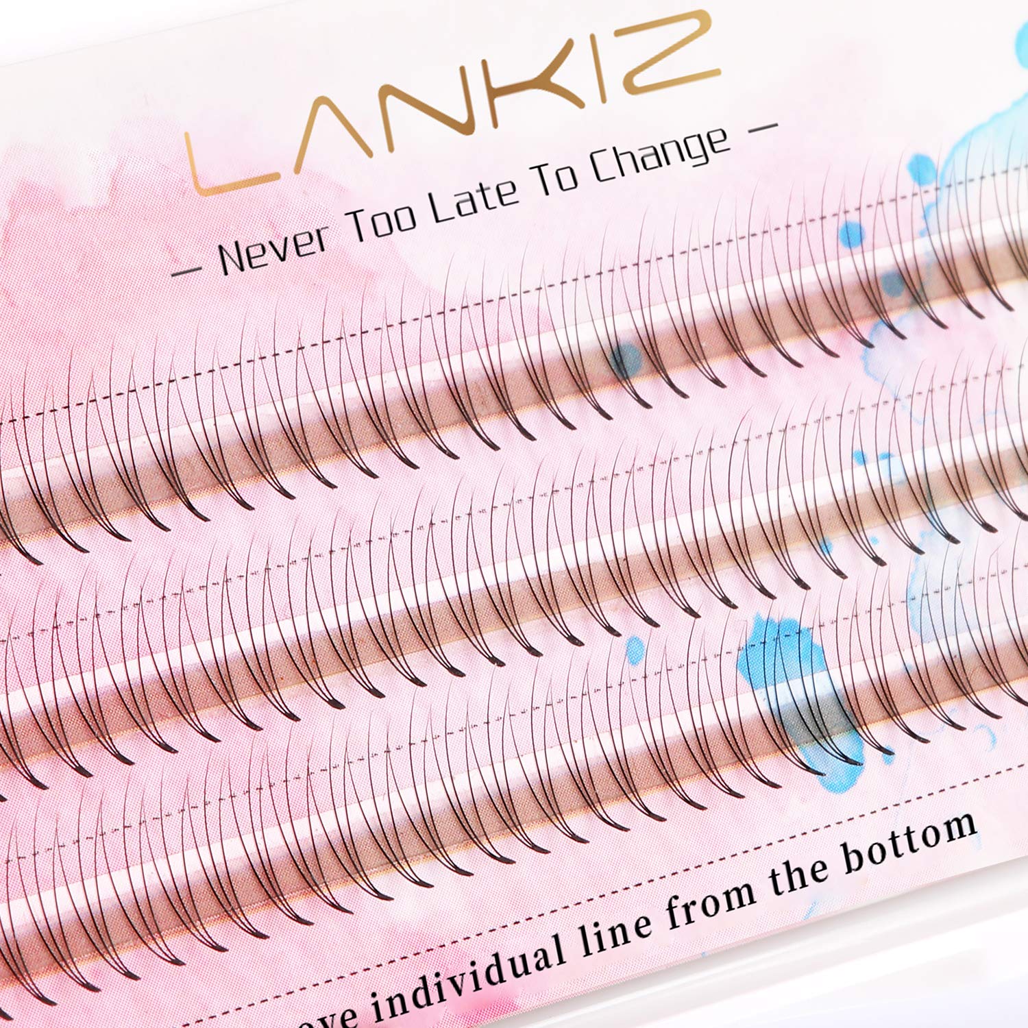 Amazon.com : LANKIZ 3D Russian Volume Eyelash Extensions Fans, 0.10mm C ...