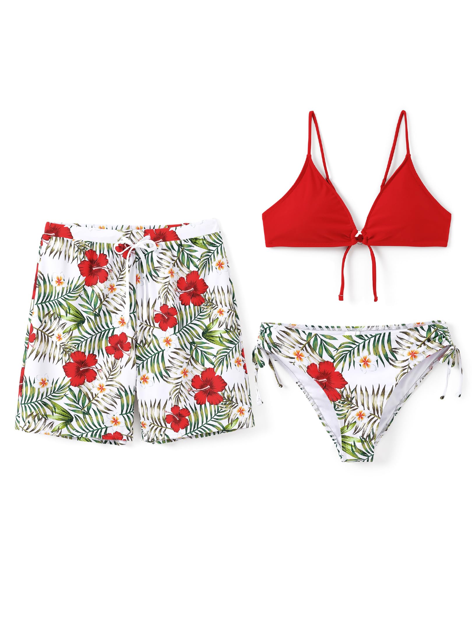 PATPAT Couples Matching Swimsuits for Him and Her Adults Summer Beach ...