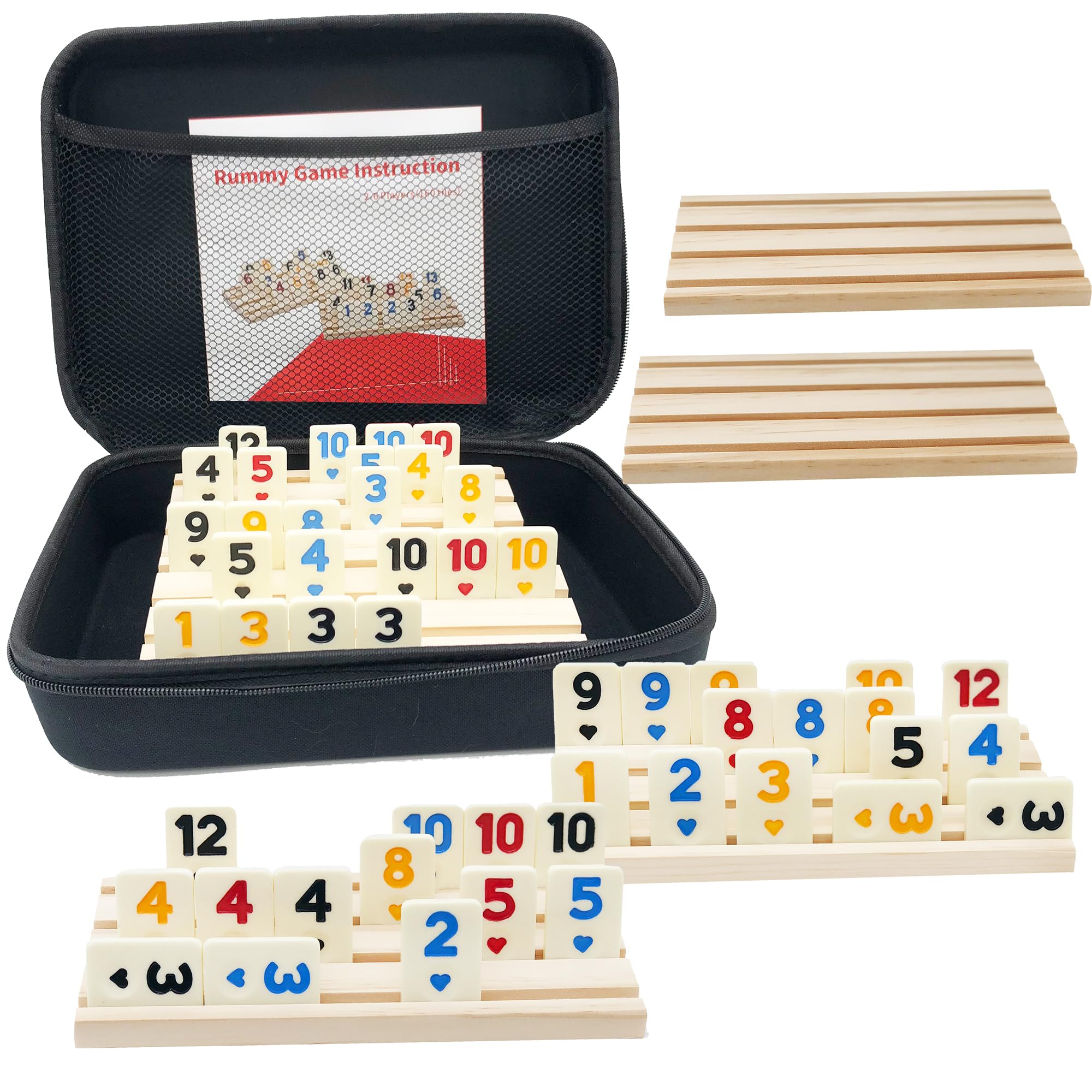 Rummy Cube Game with Case 6 Players, Large Number Rummy Cube for 6 ...