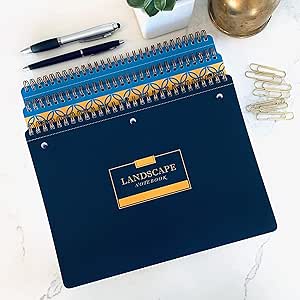 Amazon.com : Landscape Notebook (3 pack) $21.99 - 7.5" x 10" Lined ...