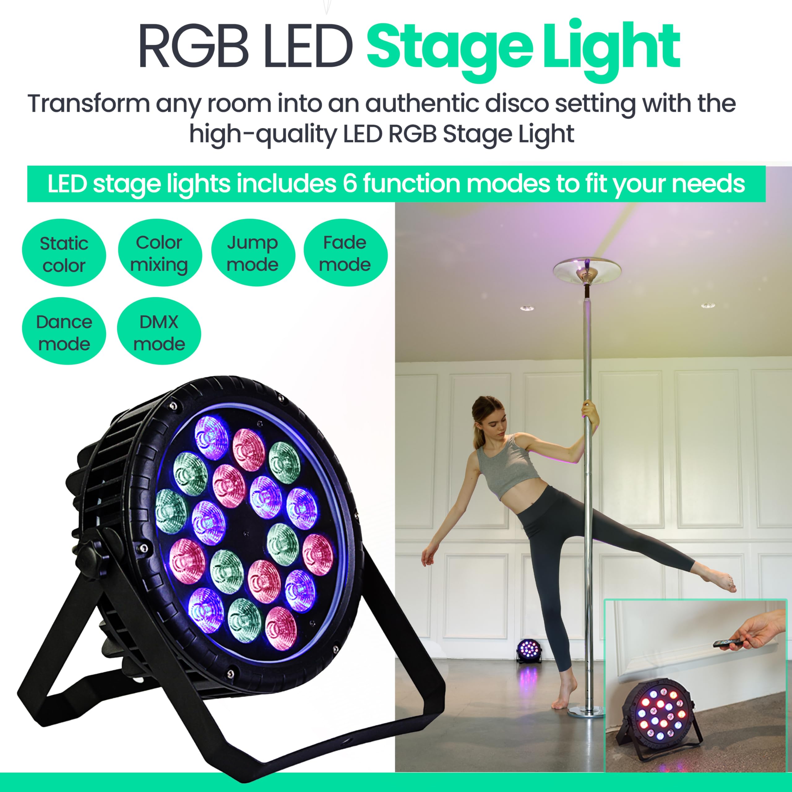 Mua GOODTIMES Dance Pole - Professional Dancing Pole with LED Lights ...