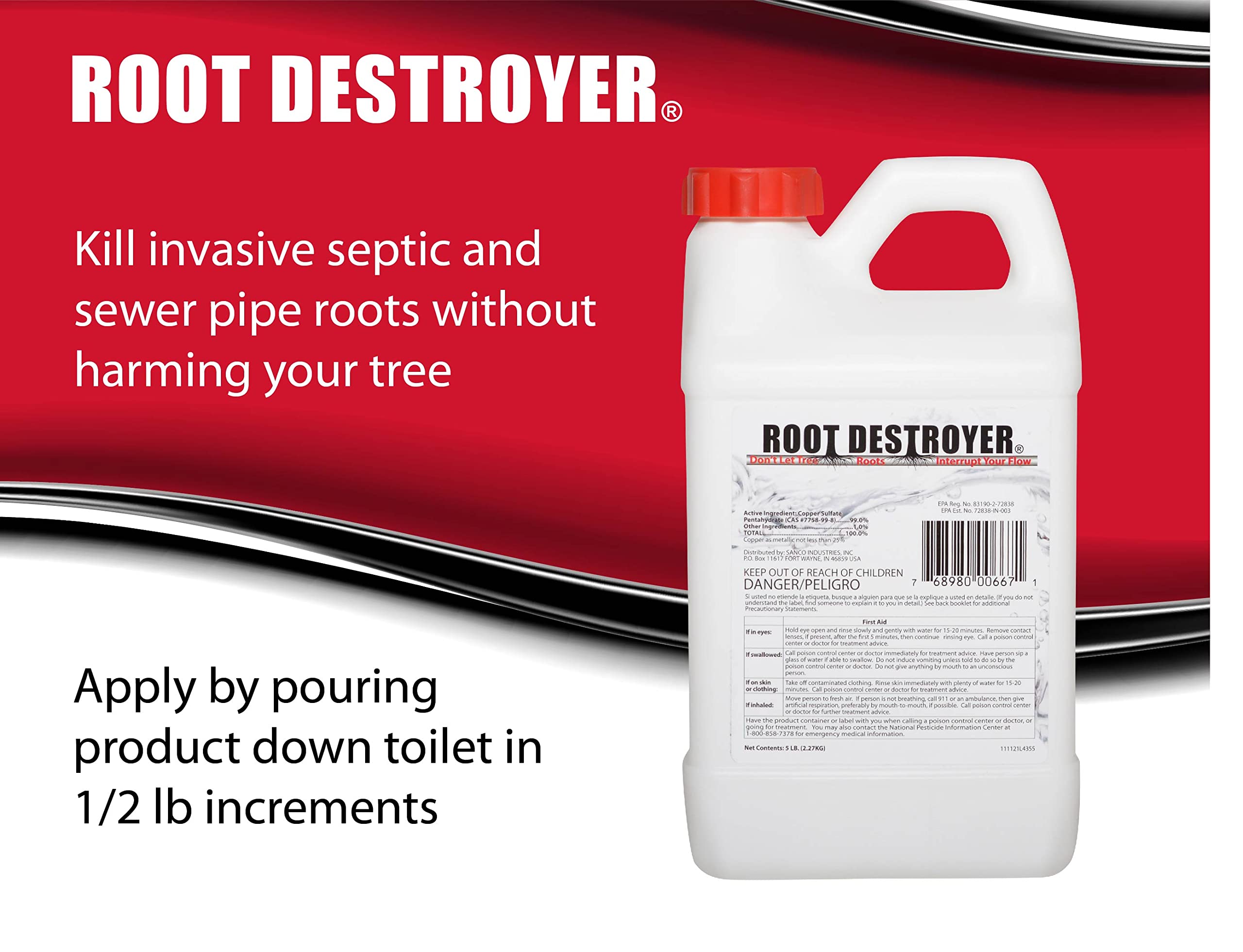 Mua Root Destroyer - 5lbs - Root Killer for Sewer, Pipe & Drain Lines ...