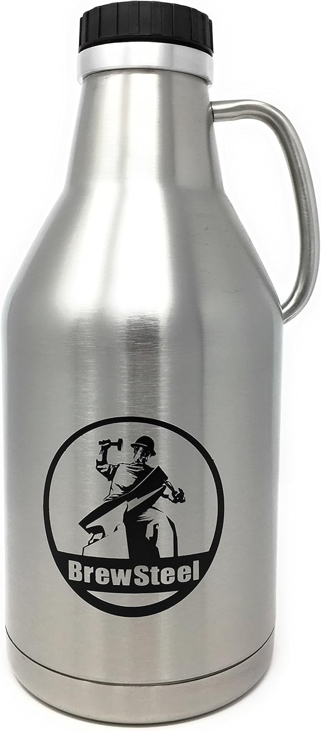 Amazon.com: BrewSteel Growler Jug Stainless Steel Double Wall Insulated ...