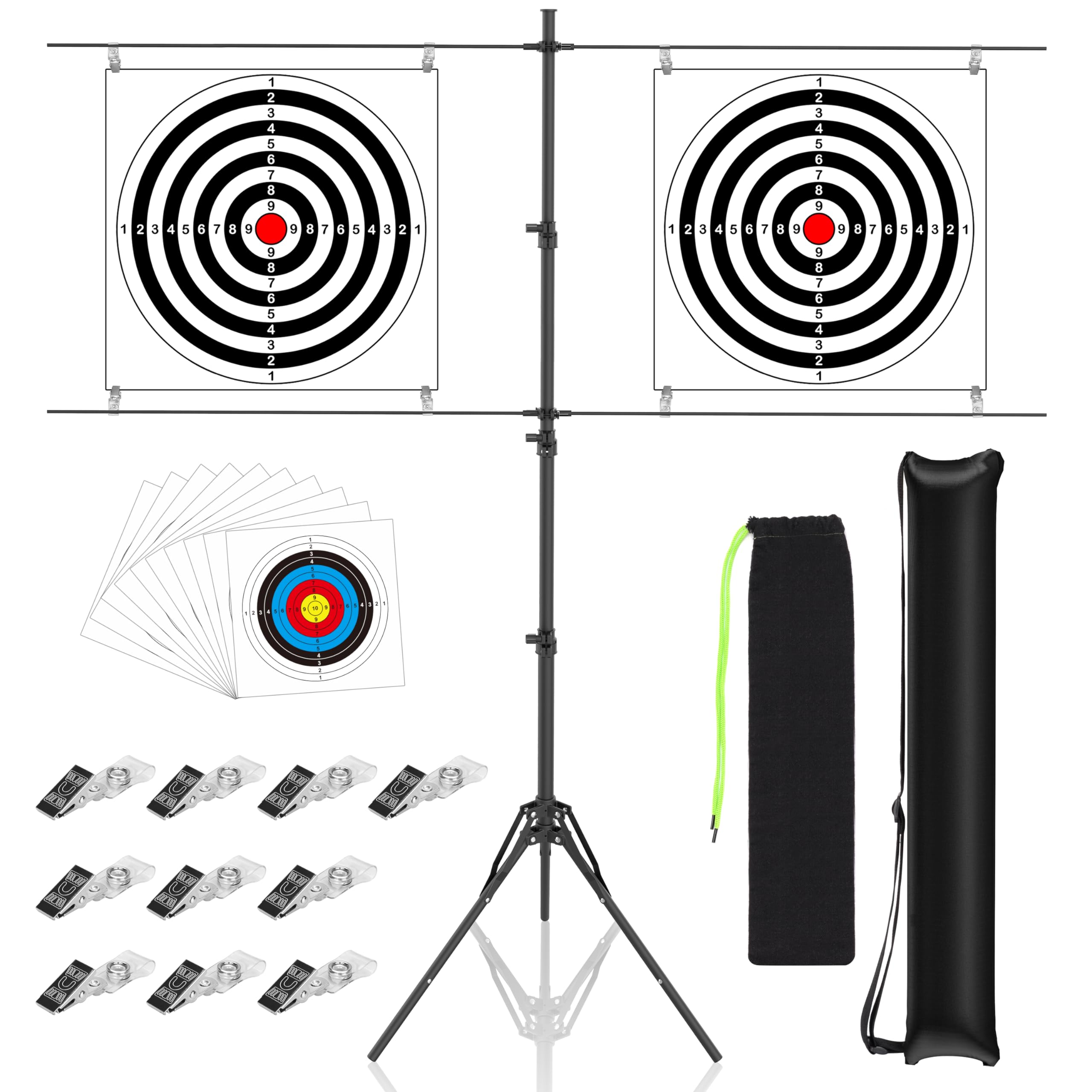 Ideagle Adjustable Target Stand for Shooting Range with 10pcs Target ...