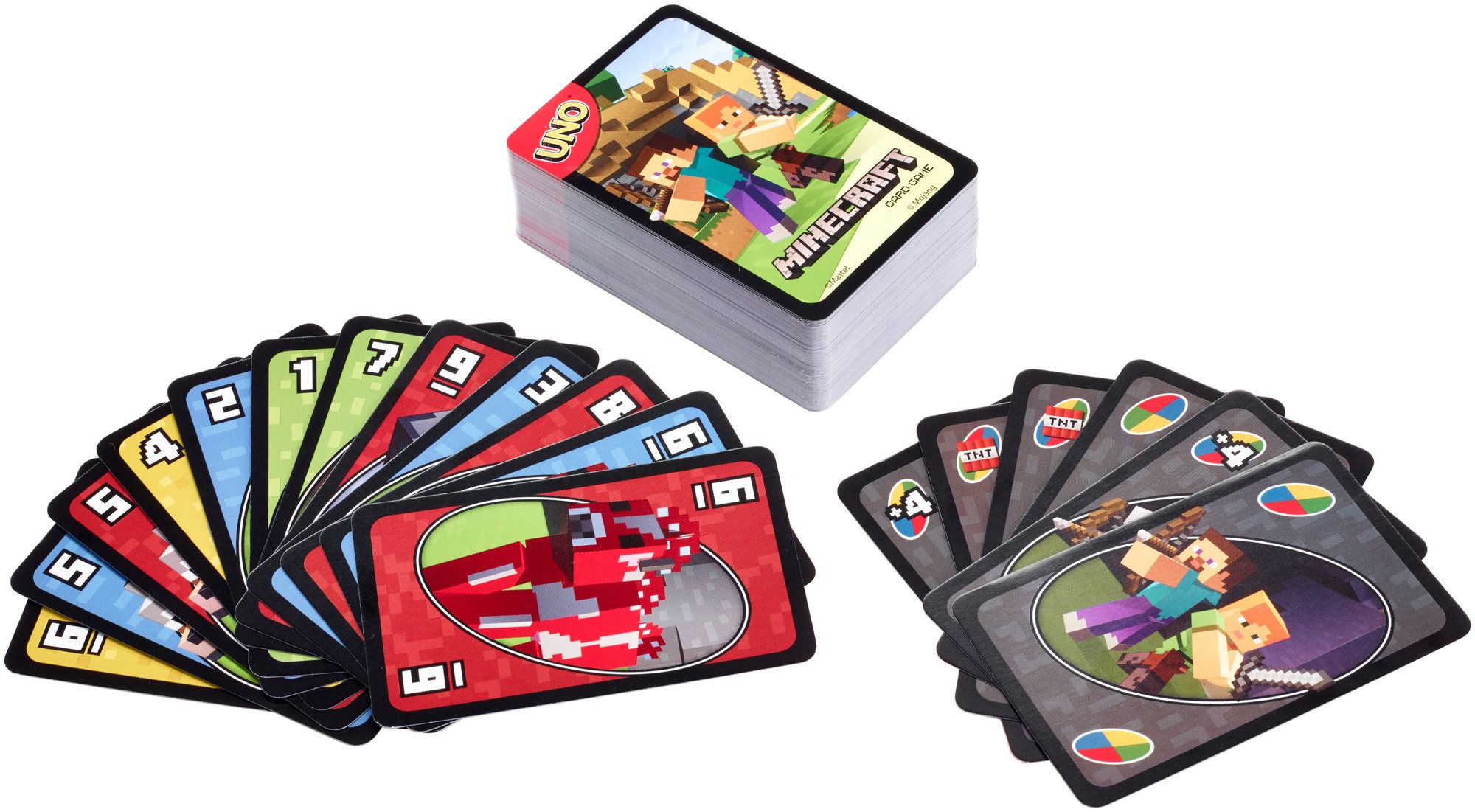 UNO Minecraft Card Game Videogame Themed Collectors Deck 112 Cards With uno-minecraft-card-game-videogame-themed-collectors-deck-112-cards-with