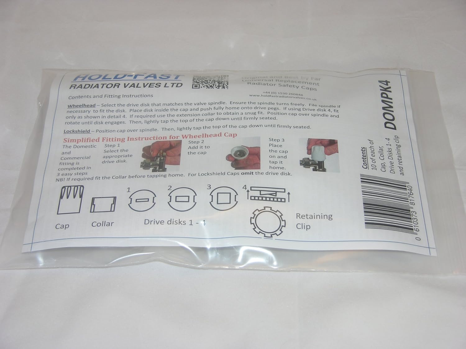 Universal Fitting Replacement Safety Radiator Valve Caps/Tops (10 Pack ...