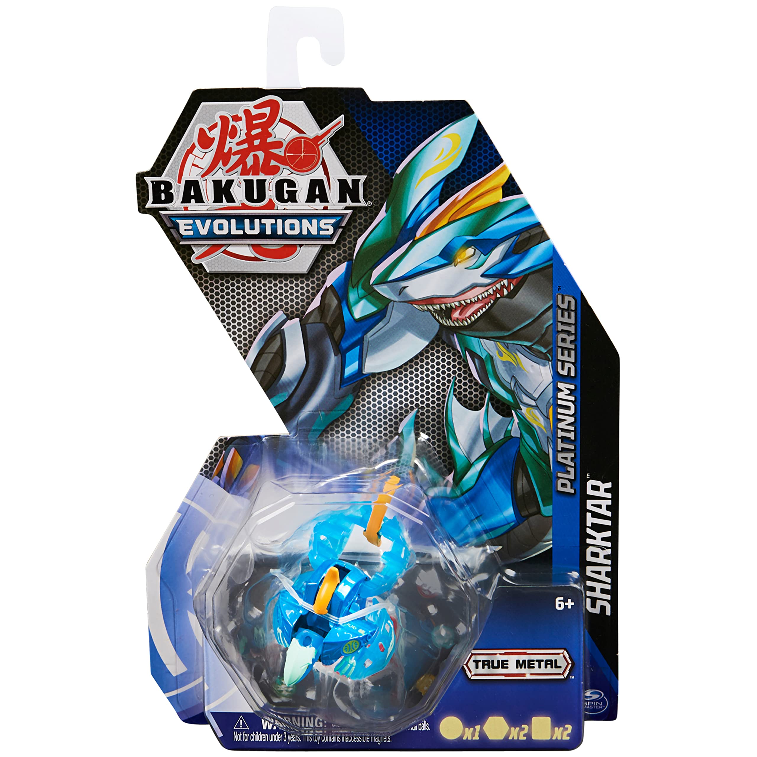 Mua Bakugan Evolutions, Sharktar (Blue), Platinum Series True Metal, 2 ...