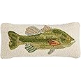 Amazon.com: Mud Pie Fish Hook Wool Pillow : Home & Kitchen