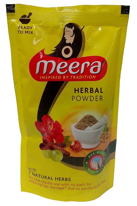 Buy Meera Herbal Powder - 7 Natural Herbs, 40g Pouch Online at Low ...