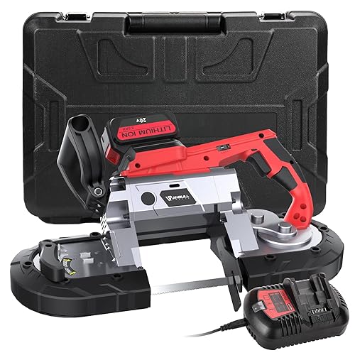 Anbull Portable Band Saw with Removable Alloy Steel Base, 10A, 1100W ...