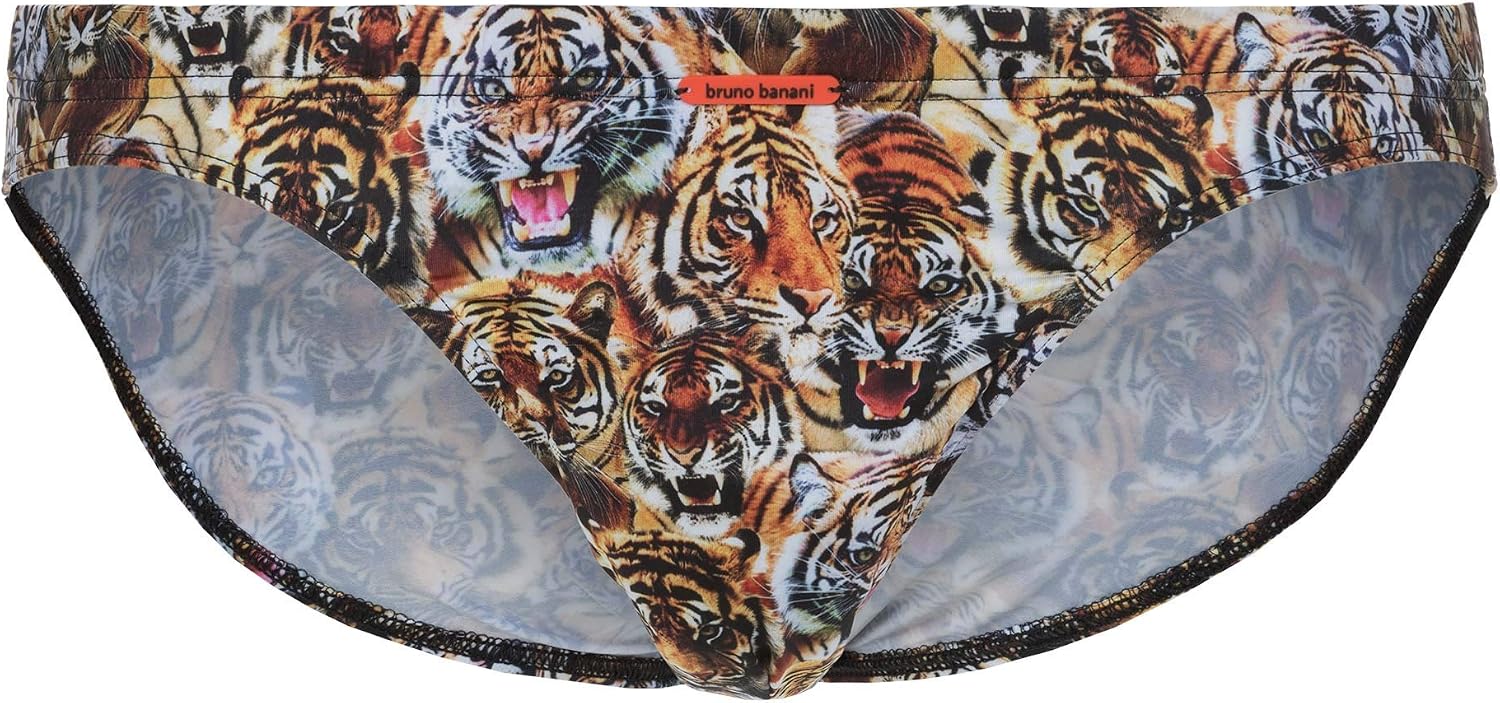 Bruno Banani Men's Tanga Parade Boxer Briefs, Multicolour (Tiger Print ...