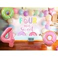 Amazon.com: RGT 56PCS Four Ever Sweet Birthday Decorations for Girl ...