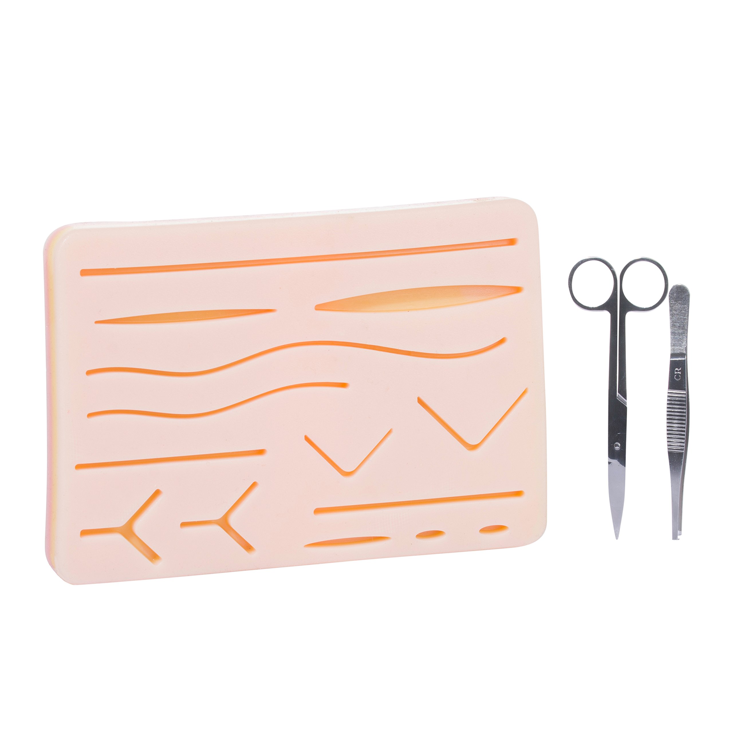 Premium Quality Suture Kit 7" x 5" Practice Suture Pad with Skin, Fat ...