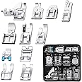 Amazon.com: 11Pcs Presser Foot Set, Zig Zag, Straight Stitch Foot, Roller Foot, Snap On Sewing ...