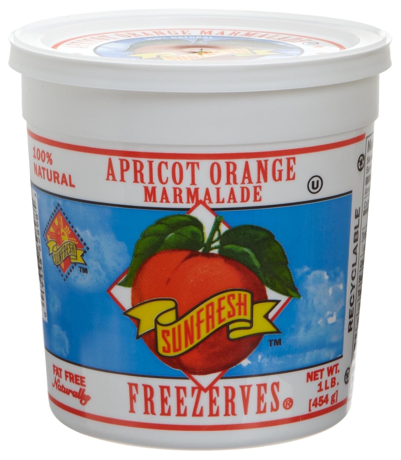 Amazon.com : Sunfresh Apricot-Orange Jam Freezerves, 16-Ounce Tubs ...