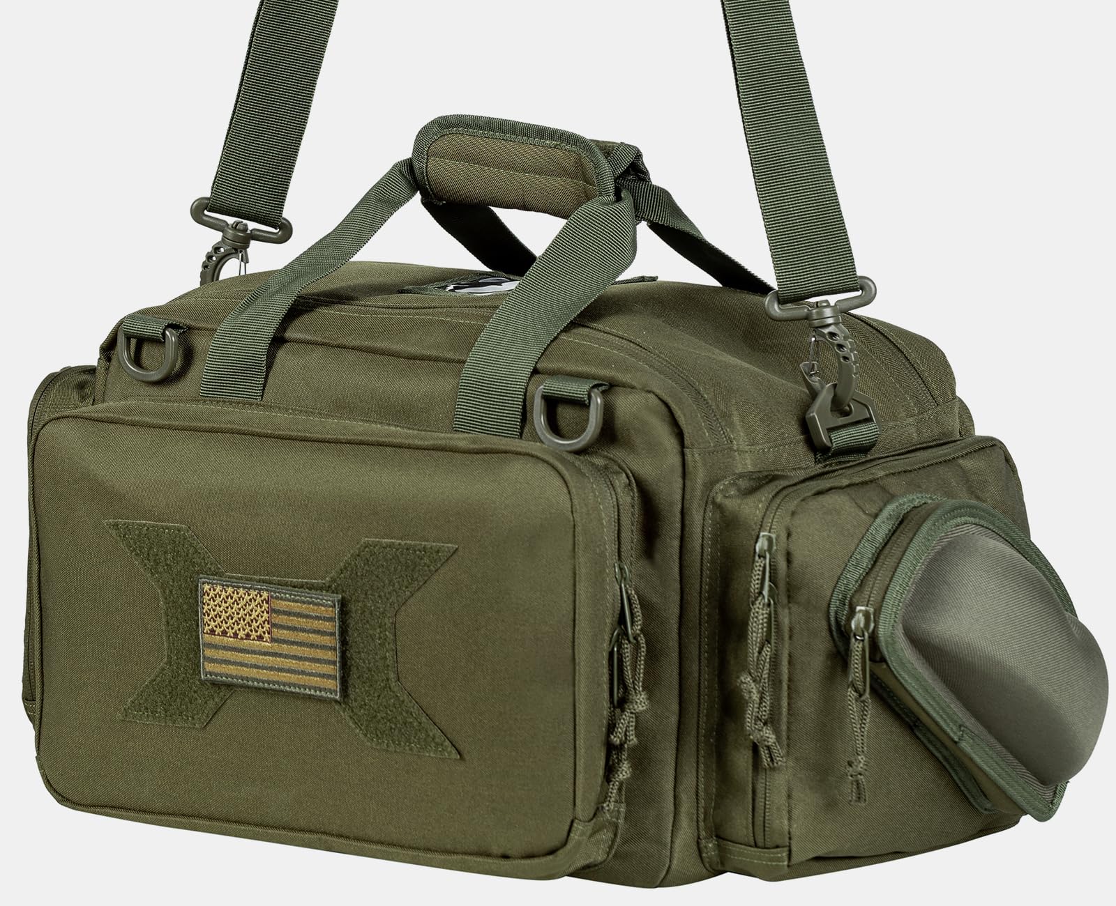 TRO&HOM Tactical Gun Range Bag for 4 Handguns, Pistol Shooting Range ...