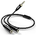 Amazon.com: ZOOAUX 3.5mm Combo Audio Adapter Cable with Separate Mic and Audio Headphone ...