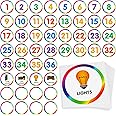 Amazon.com : Line Up Dots for Classroom Floor 48Pcs 4" Floor Numbers ...