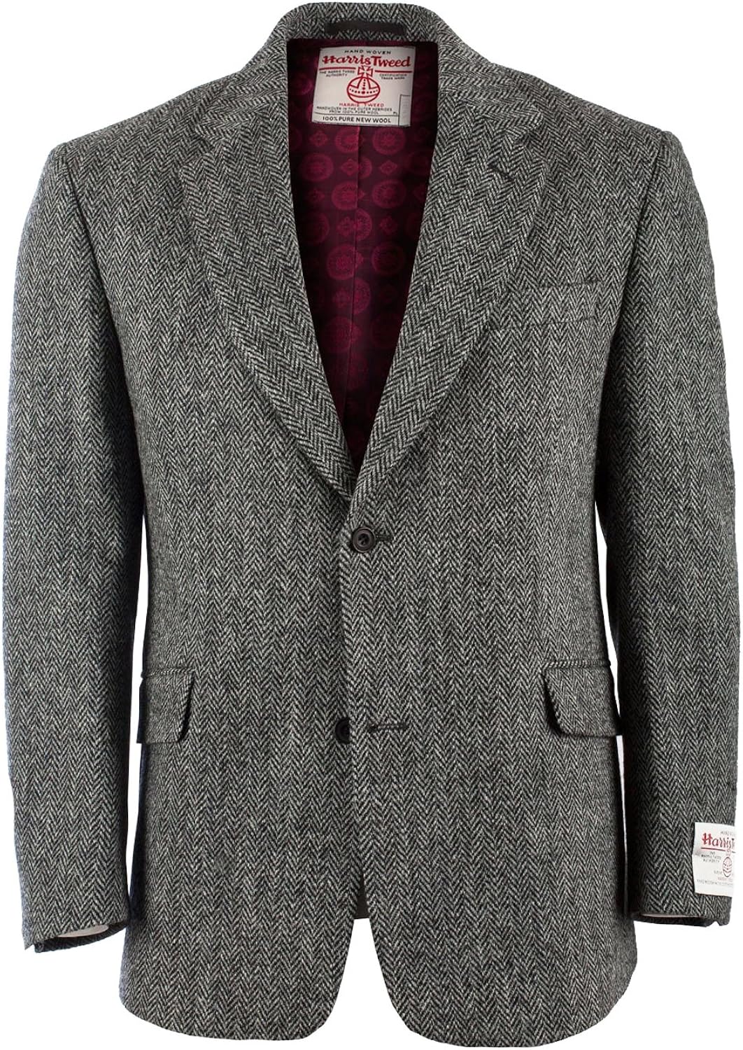 Harris Tweed Men s Barra Two Button Classic Jacket C001l 38 Regular Harris Tweed Men s Barra Two Button Classic Jacket C001l 38 Regular