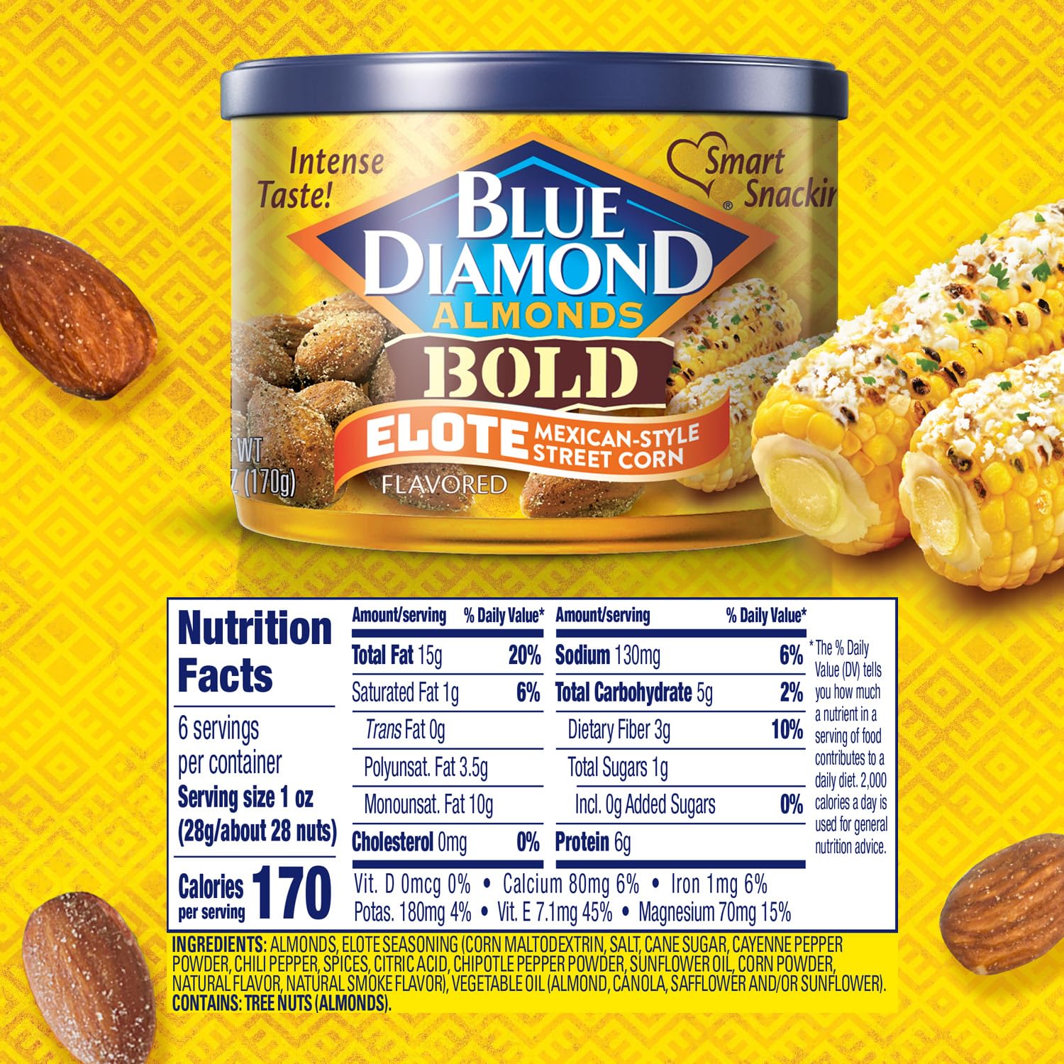 Mua Blue Diamond Almonds, BOLD Elote Mexican Street Corn Flavored Snack ...