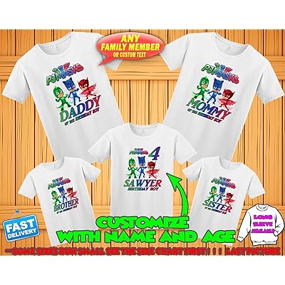 PJ Masks Birthday Shirt, PJ Masks Custom Shirt, South Africa | Ubuy