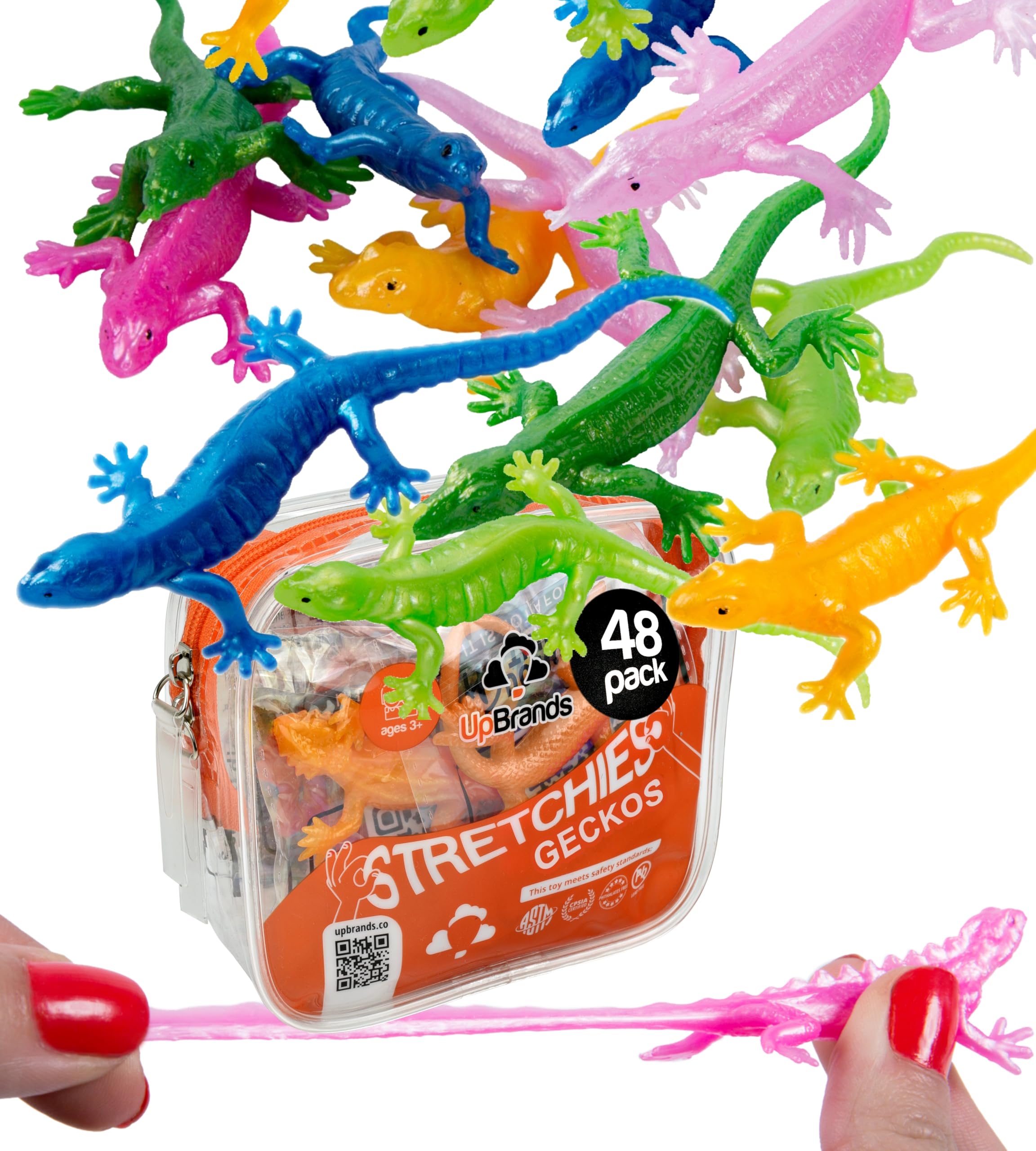 UpBrands Rubber Lizards Toys Bulk Set, Preschool Valentine Gifts, Kit ...