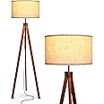 Brightech Eden Tripod Floor Lamp, Dimmable Standing Lamp with Solid ...