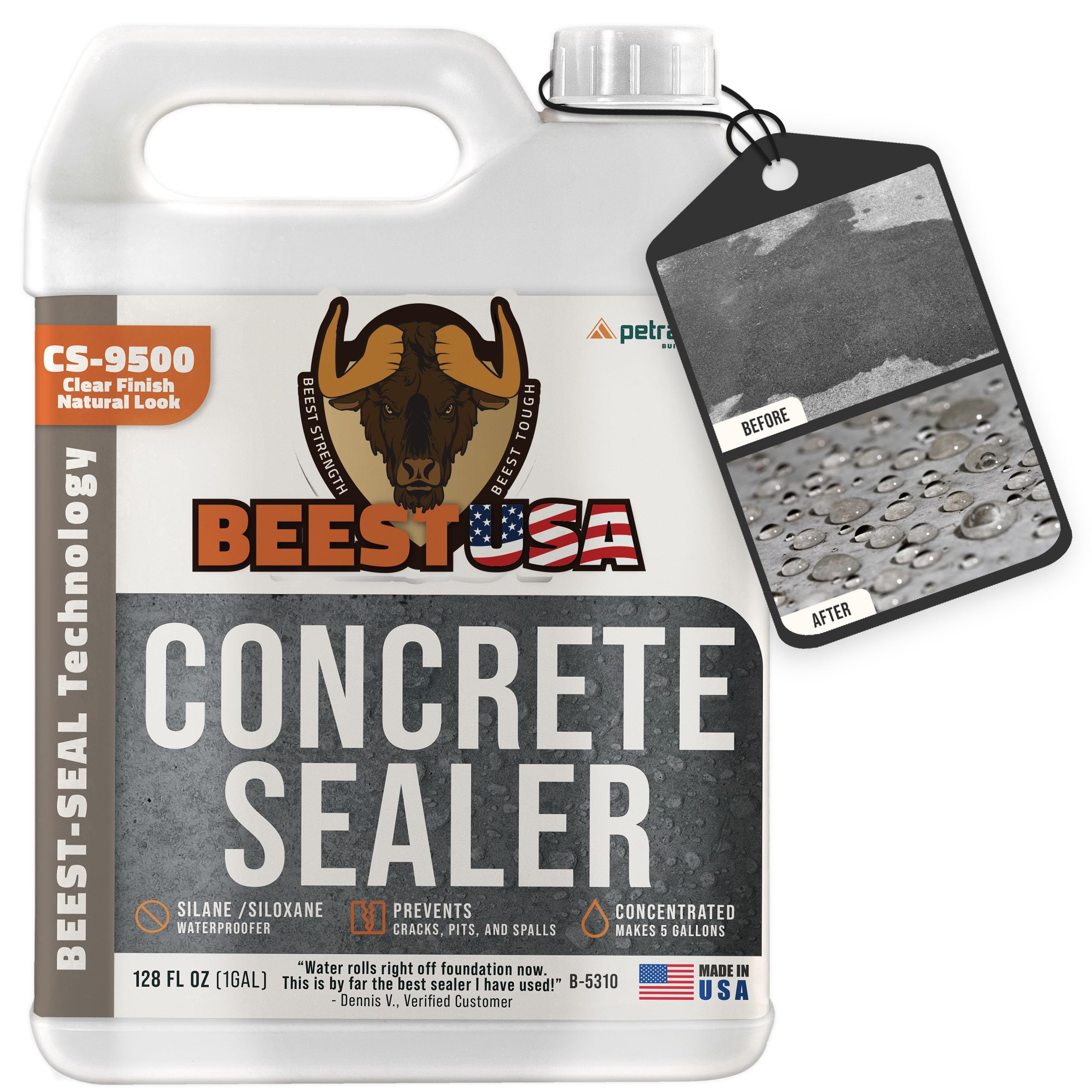 Mua BEEST Concrete Sealer Outdoor - Concentrate Makes 5 Gallons - Stone ...