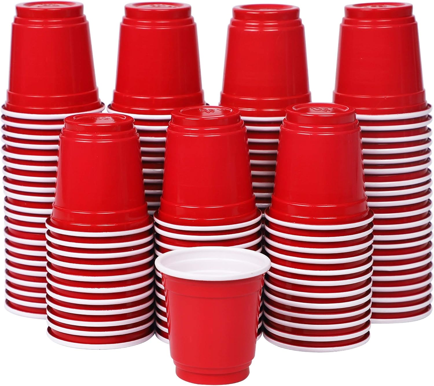 Amazon Zcaukya Mini Disposable Shot Cups 2oz 120 Count Red