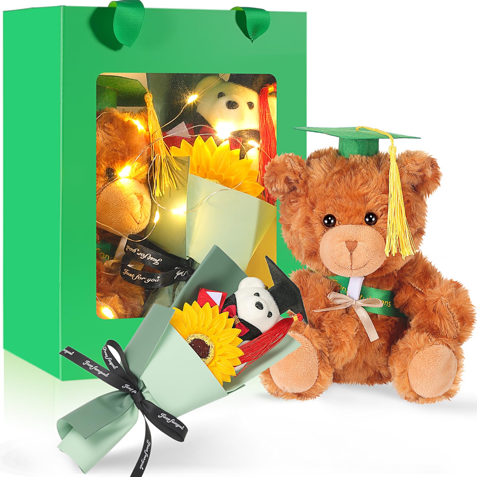 Graduation Bear Gift Set Class of 2025 Graduation Stuffed Animal Bear ...