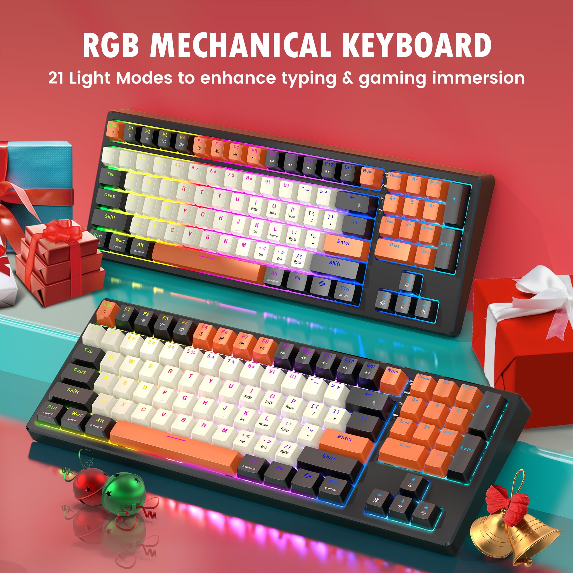 Mua Gasket Mechanical Keyboard, Programmable 93 Keys RGB Backlit Hot ...