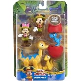 Amazon.com: Disney Junior Mickey Mouse Funhouse Dino Rover 6-piece Play ...