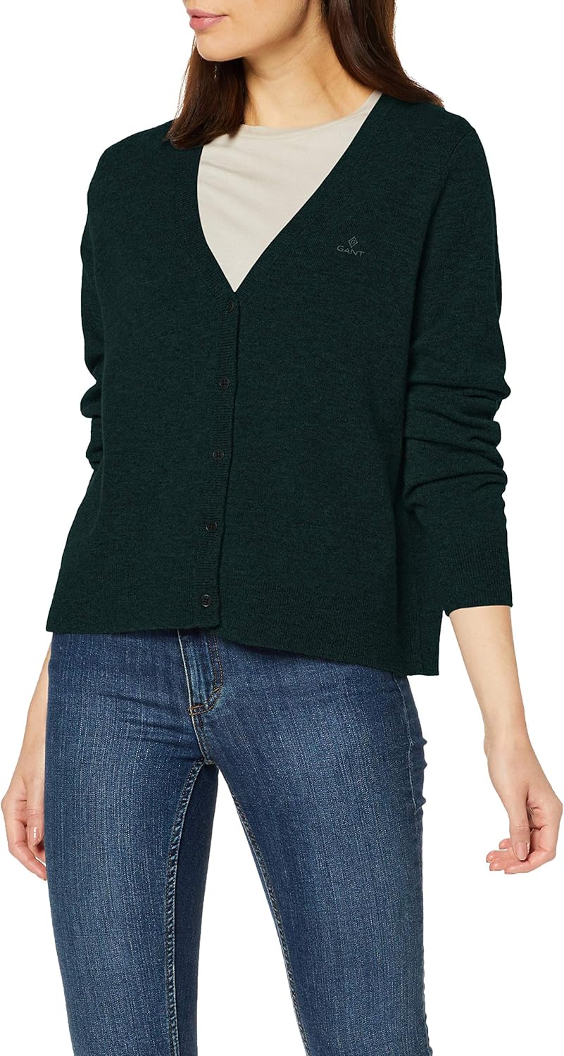 GANT Women's Superfine Lambswool Cardigan Sweater: Amazon.co.uk: Clothing